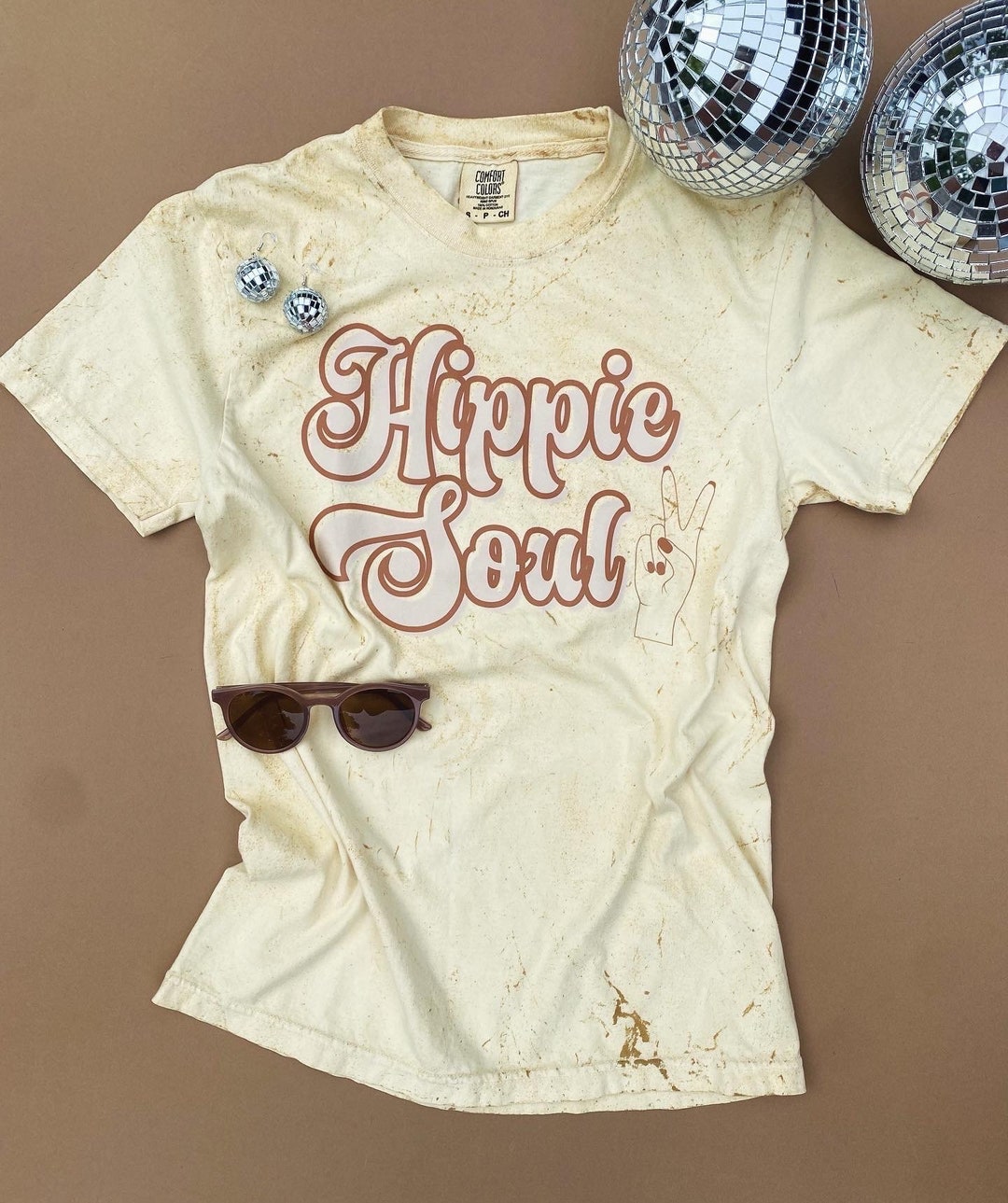 Hippie Soul Handmade Comfort Colors Tee, 100% Cotton, Original Design ...