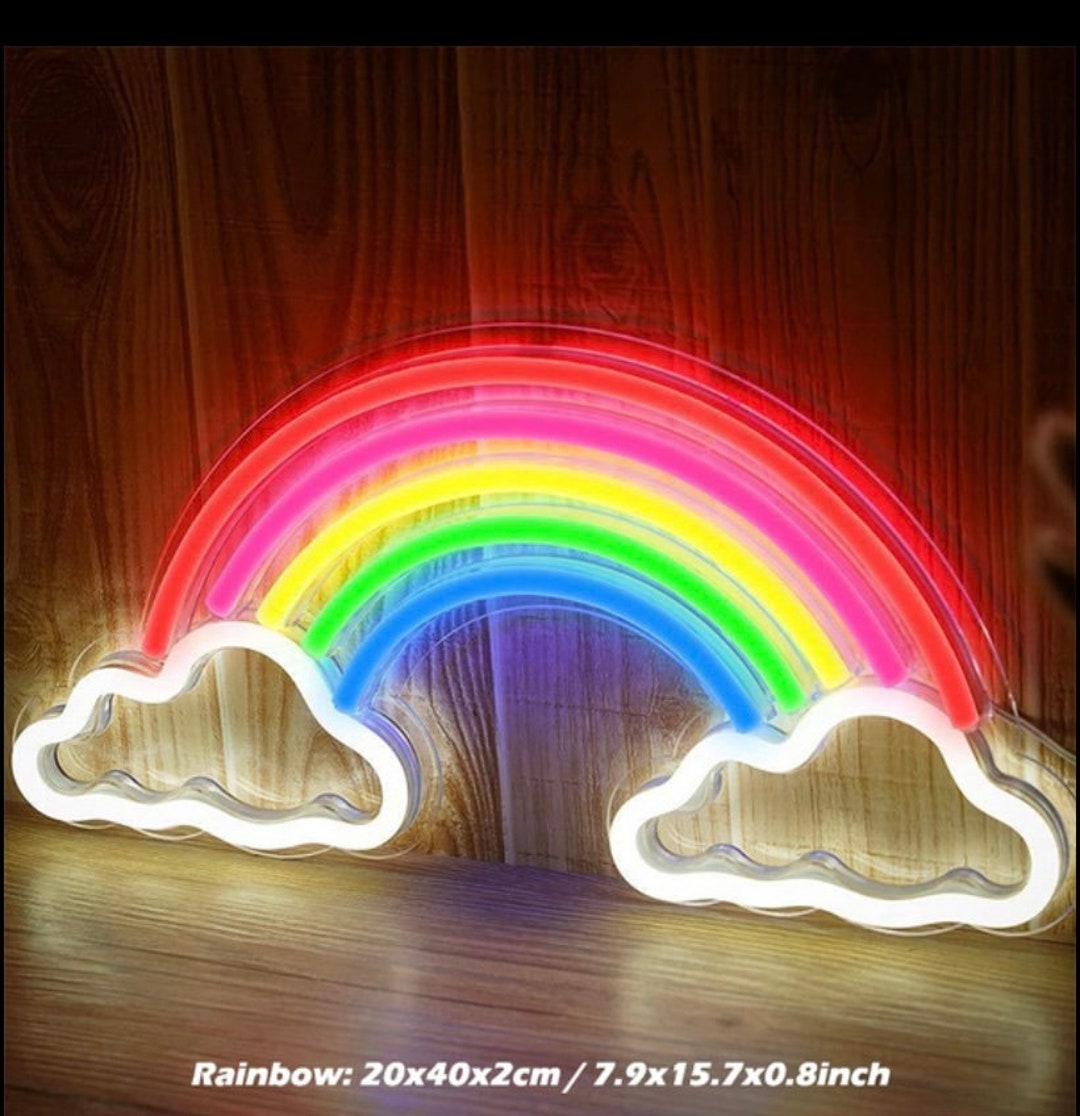 Rainbow Neon Acrylic Sign, Indoor Sign, Neon Sign - Etsy