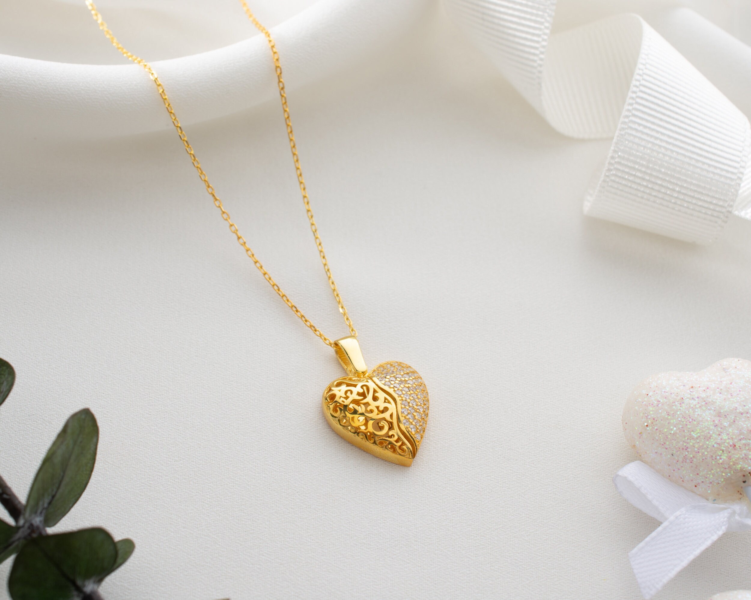 Angel Wings Heart Necklace, Guardian Angel Opening Wings, Name Necklace ...