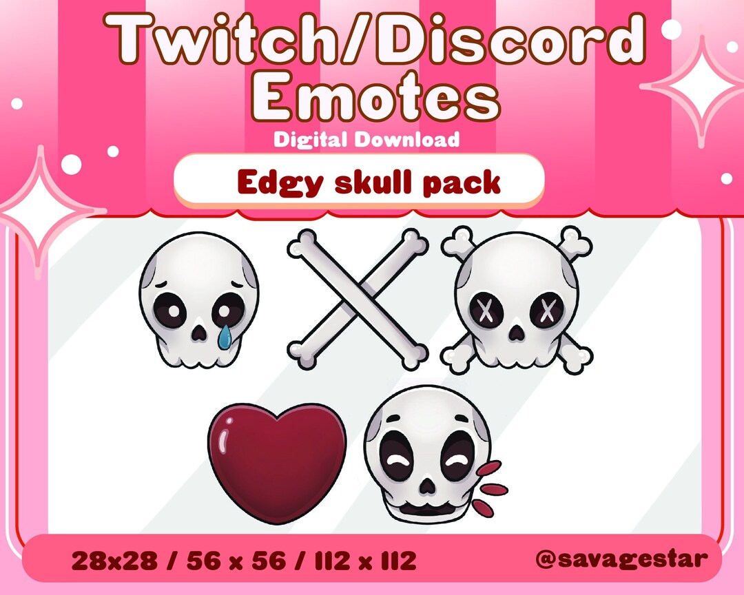 Twitch/discord Edgy Emote for Chat and Audience - Etsy