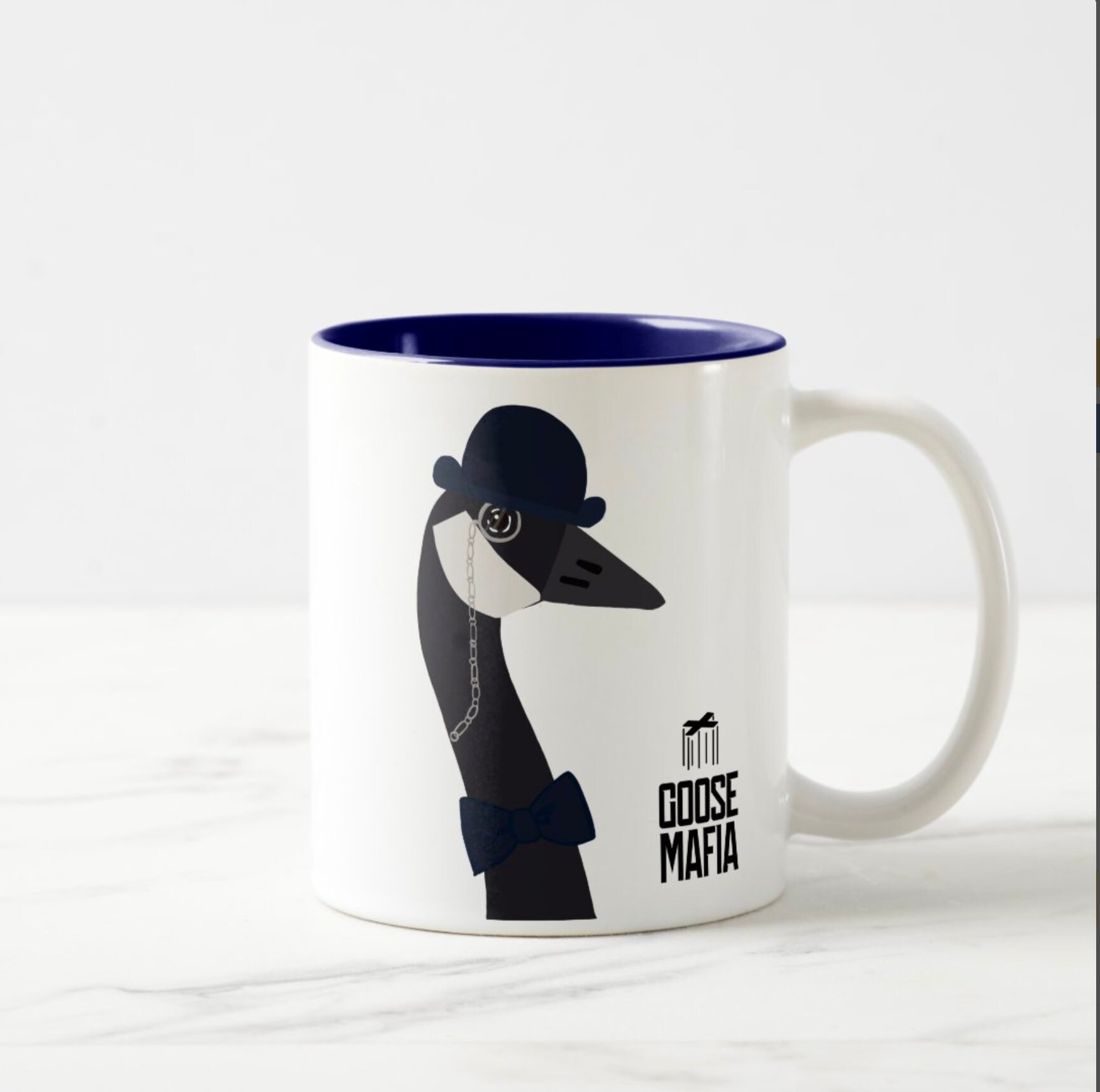 The Goose Mafia Mugs 4 Colors Art Deco 1930s Blue Orange Pink Green - Etsy