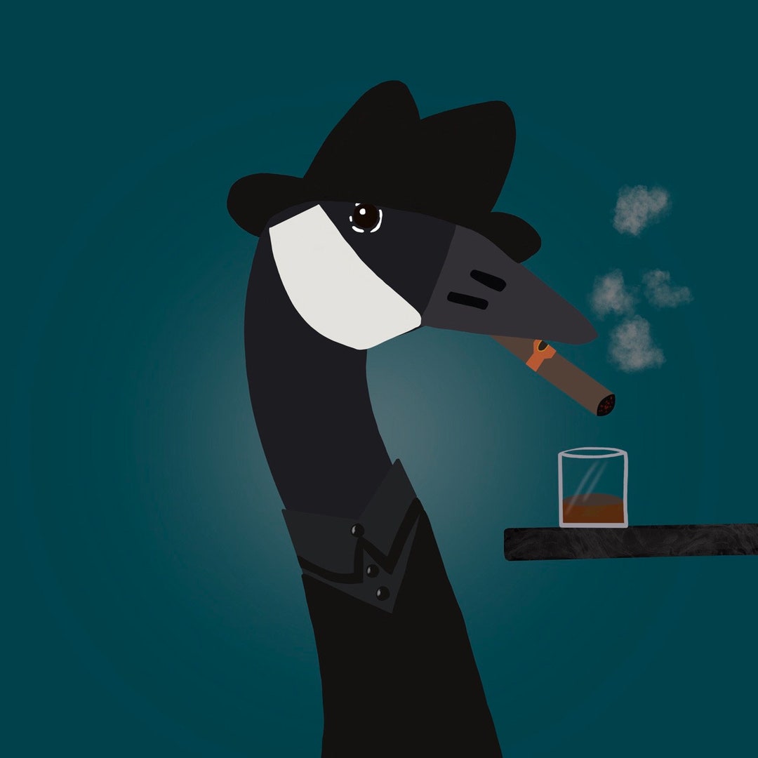 The Goose Mafia TINY Art Digitial Download Printout Deco Beaky Blinders ...