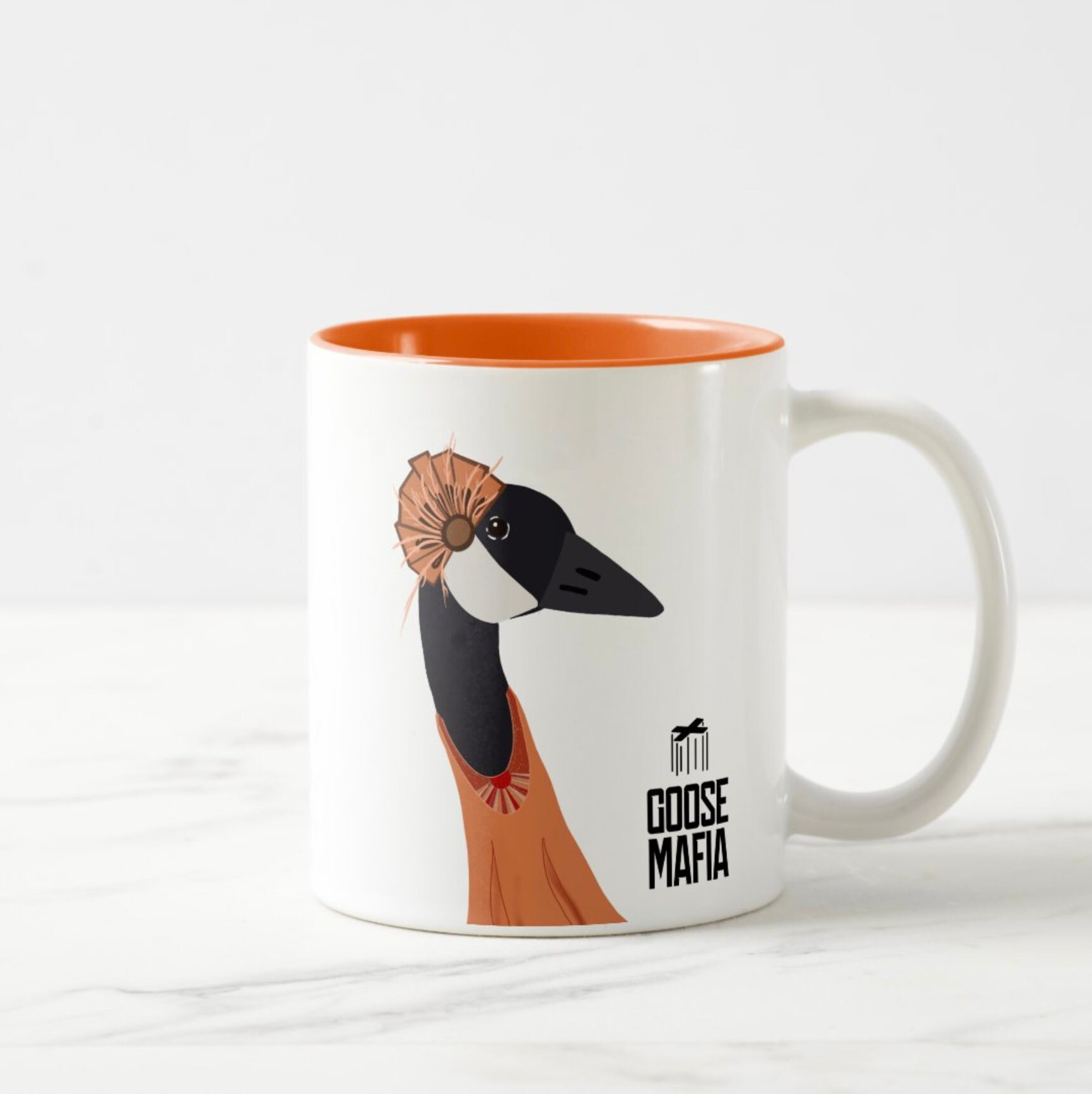 The Goose Mafia Mugs 4 Colors Art Deco 1930s Blue Orange Pink Green - Etsy
