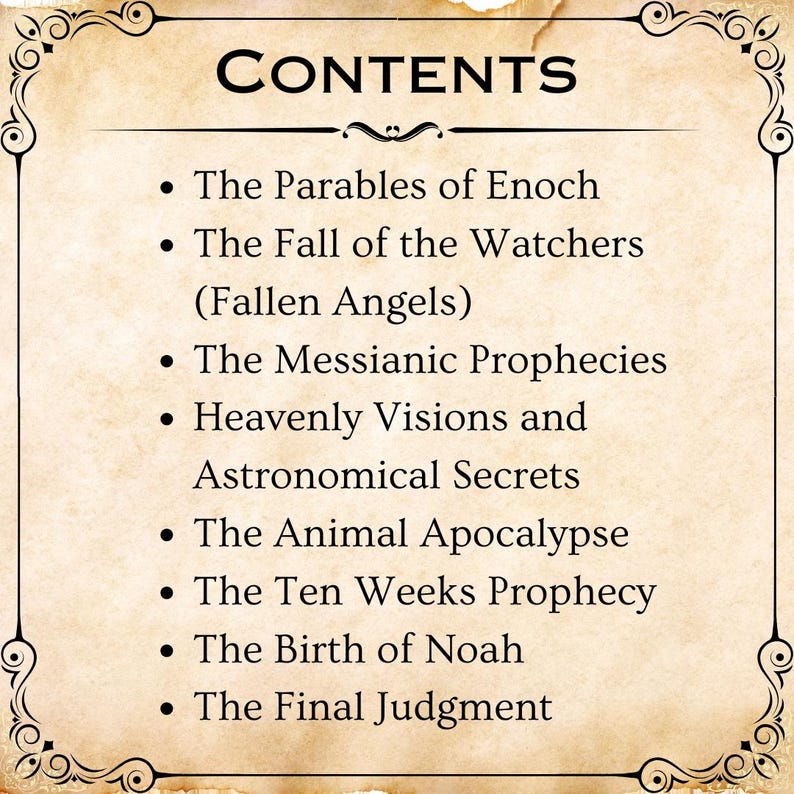 The BOOK of ENOCH: Ancient Apocalyptic Vision 1882 Schodde Translation ...