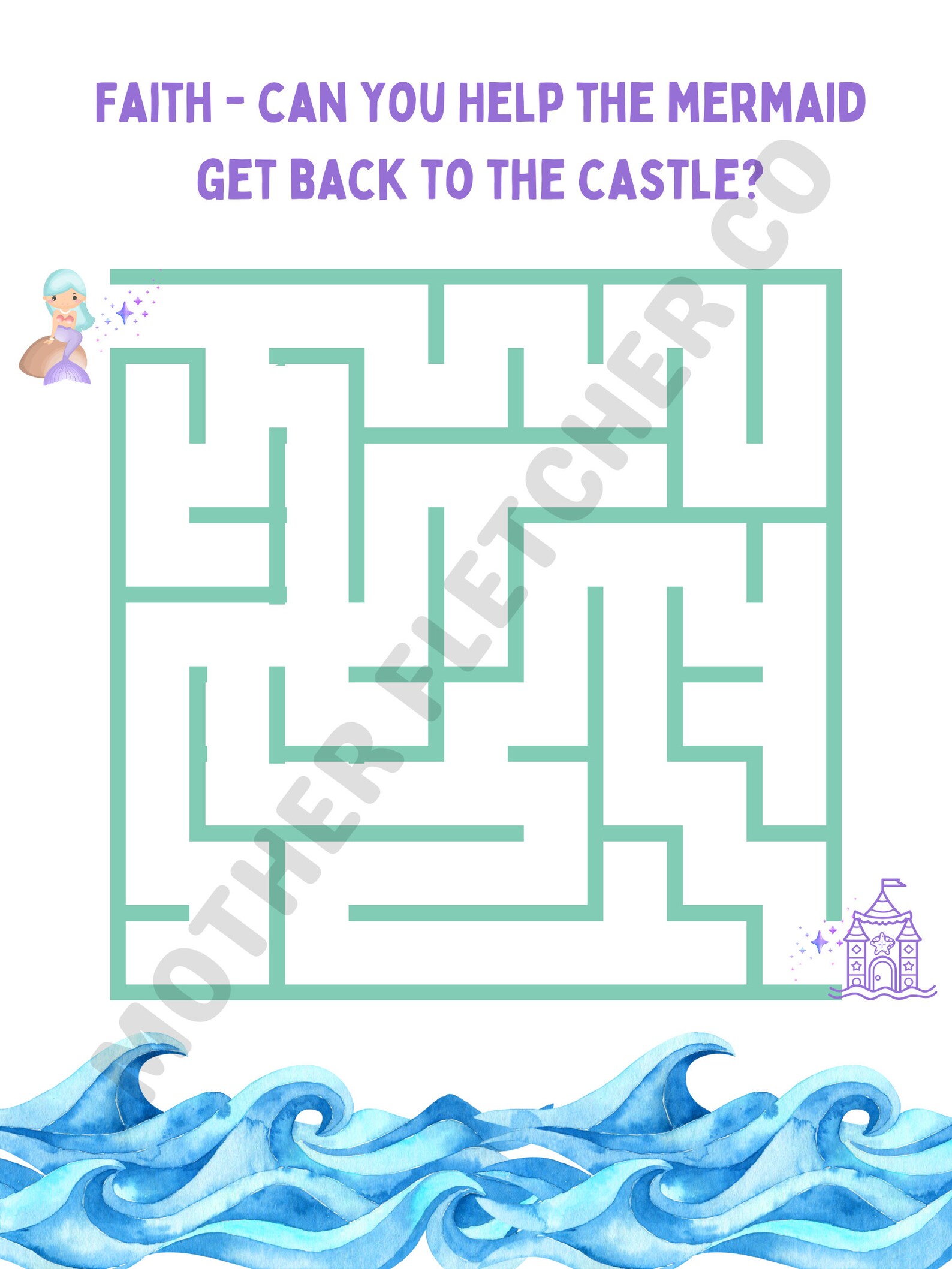 Mermaid Busy Book Activities (printable) - Etsy