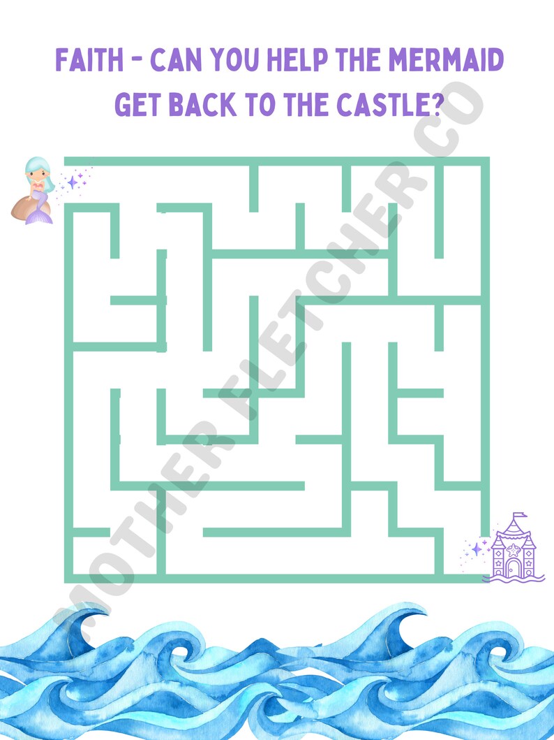 Mermaid Busy Book Activities (printable) - Etsy