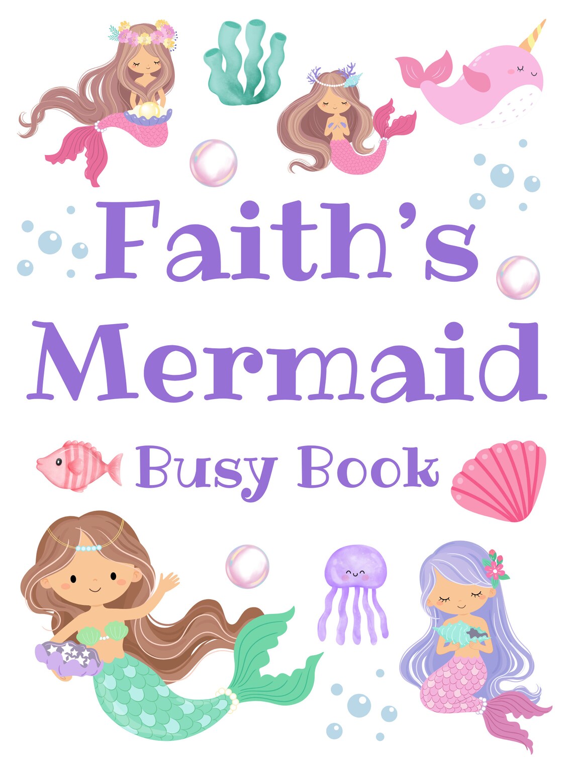 Mermaid Busy Book Activities printable - Etsy