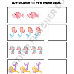 Mermaid Busy Book Activities (printable) - Etsy