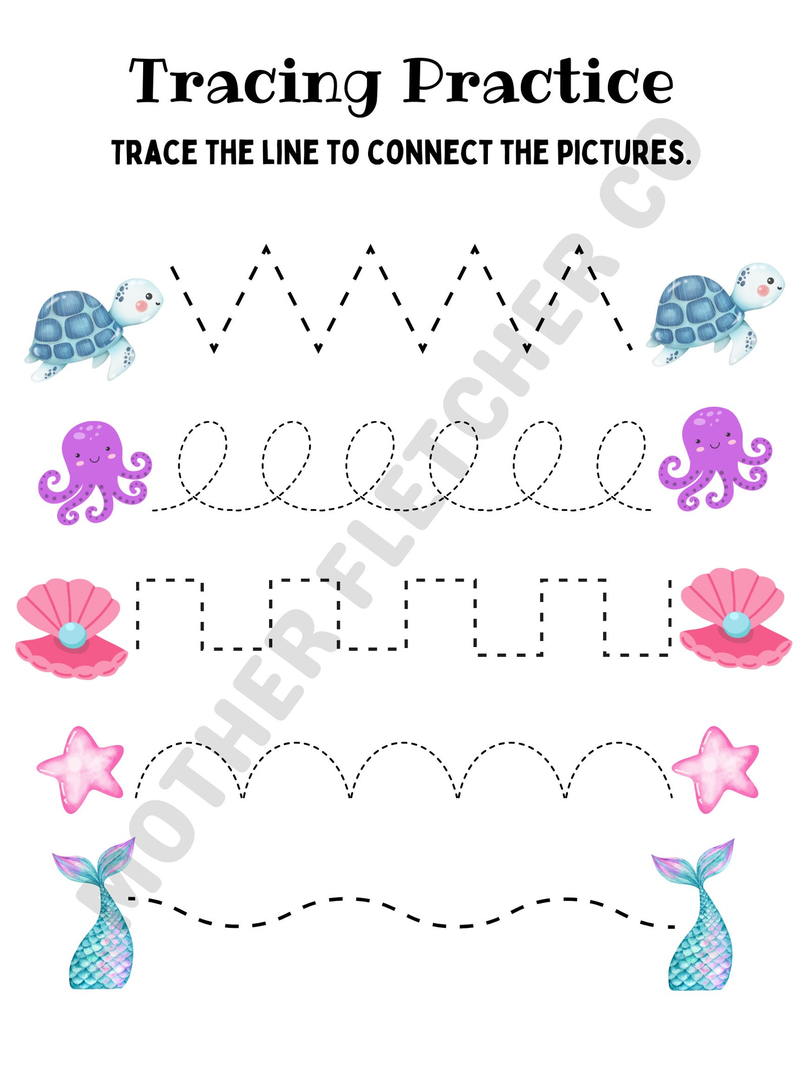 Mermaid Busy Book Activities printable - Etsy