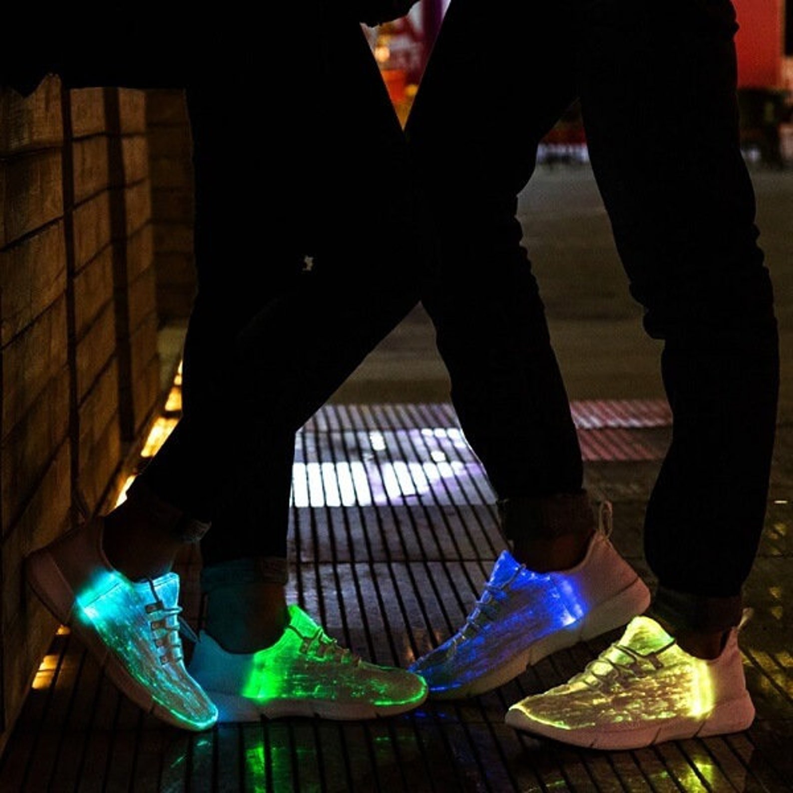 LED Light up Shoes Fiber Optics for Women Festival Party Shoes ...
