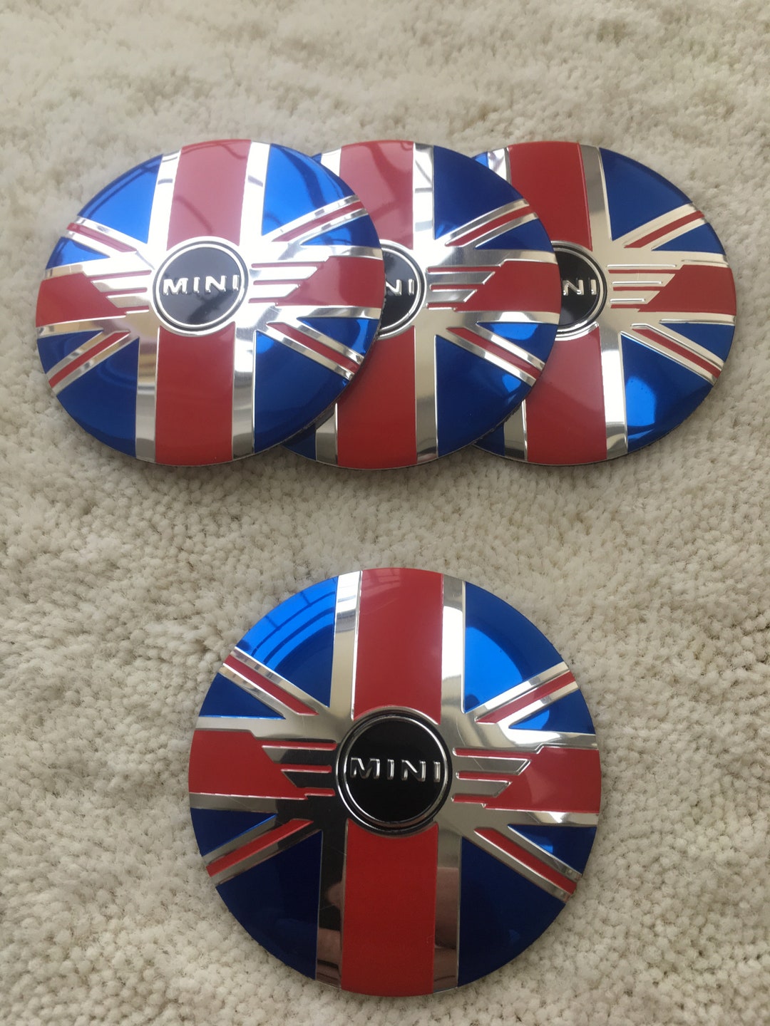 4pcs set 50 Mm 1.97 Inch Wheel Center Hub Caps Stickers for Mini UK ...