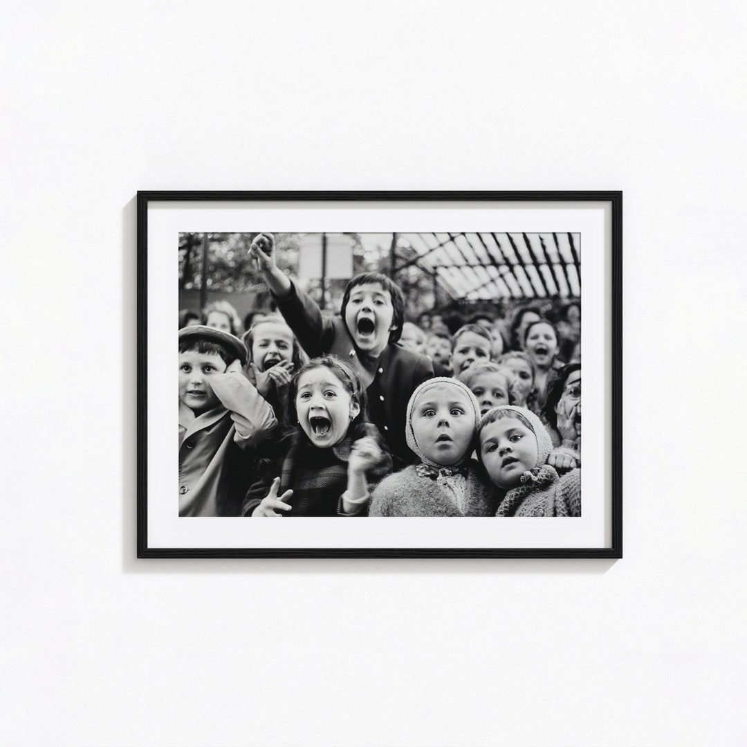 Children at a Puppet Theatre, Paris, 1963 Print, Black and White Wall ...