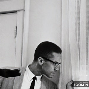 Malcolm X Holding Gun Print, Black and White Wall Art, Vintage Print ...