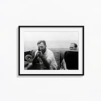 Ernest Hemingway Poster Photo at Desk Writing Great Authors Wall Art ...