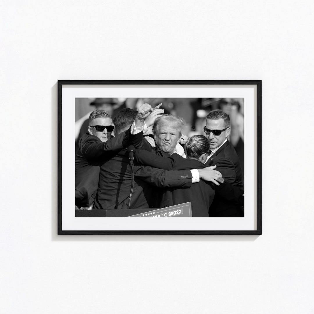 Donald Trump Print, Trump Black and White Wall Art, Vintage Print ...