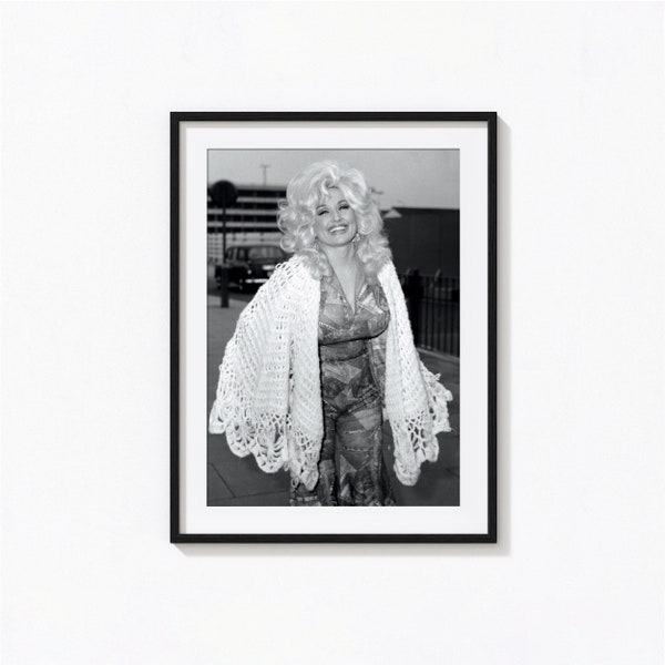 Dolly Parton Black and White Print Poster - Etsy