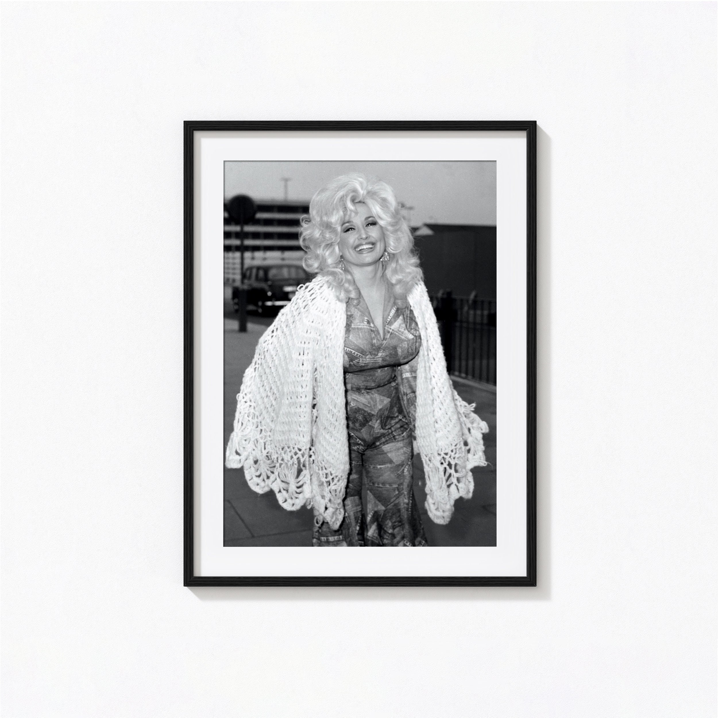 Dolly Parton Print, Dolly Parton Music Black and White Wall Art ...
