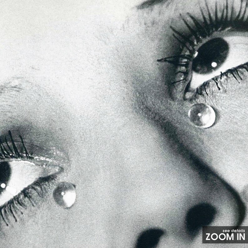 Man Ray Tears Print, Surrealist Photography, Larmes, Black and White ...