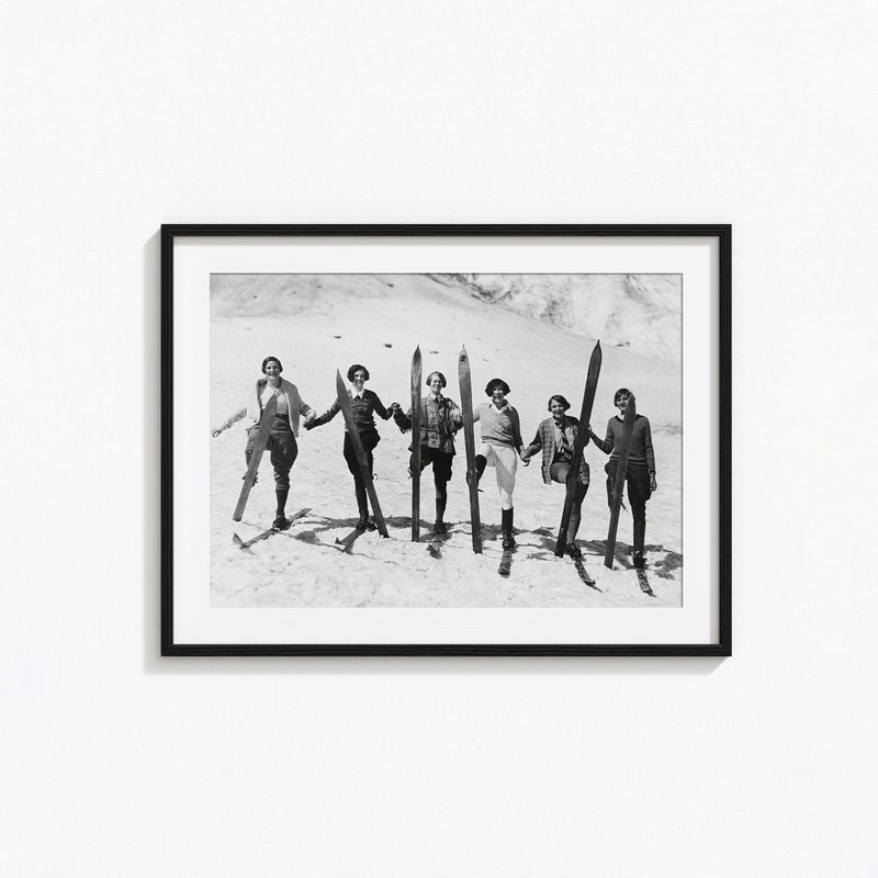 Women Skier Wall Art - Etsy