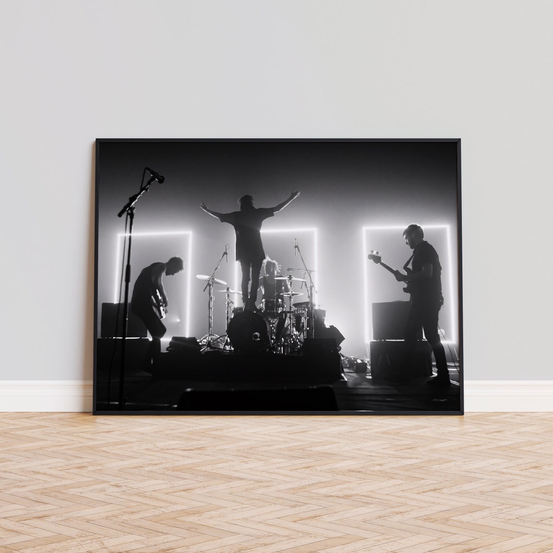 The 1975 Print, Matty Healy Poster, Bar Cart Art Black and White Wall ...