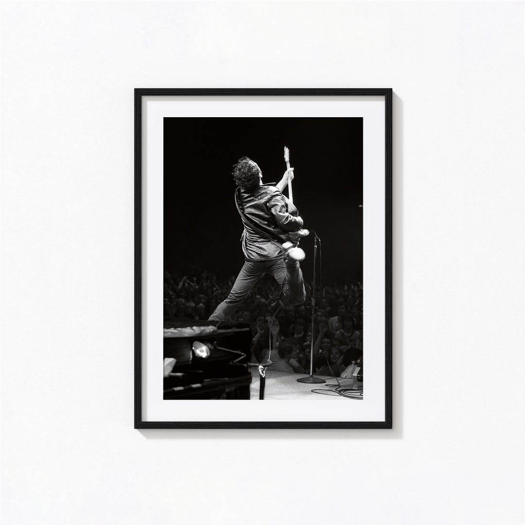 Bruce Springsteen Print, Iconic Black and White Wall Art, Vintage Print ...