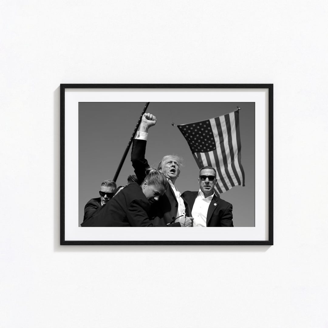 Donald Trump Print, Trump Black and White Wall Art, Vintage Print ...