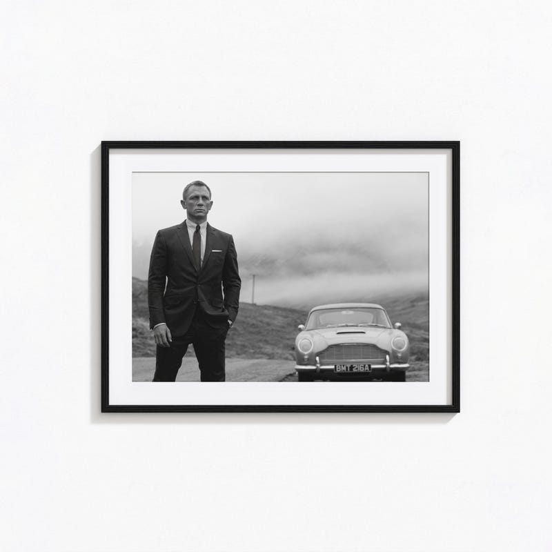 James Bond Poster Car - Etsy