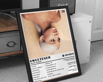 Ariana Grande Sweetener Tracklist Poster - Etsy
