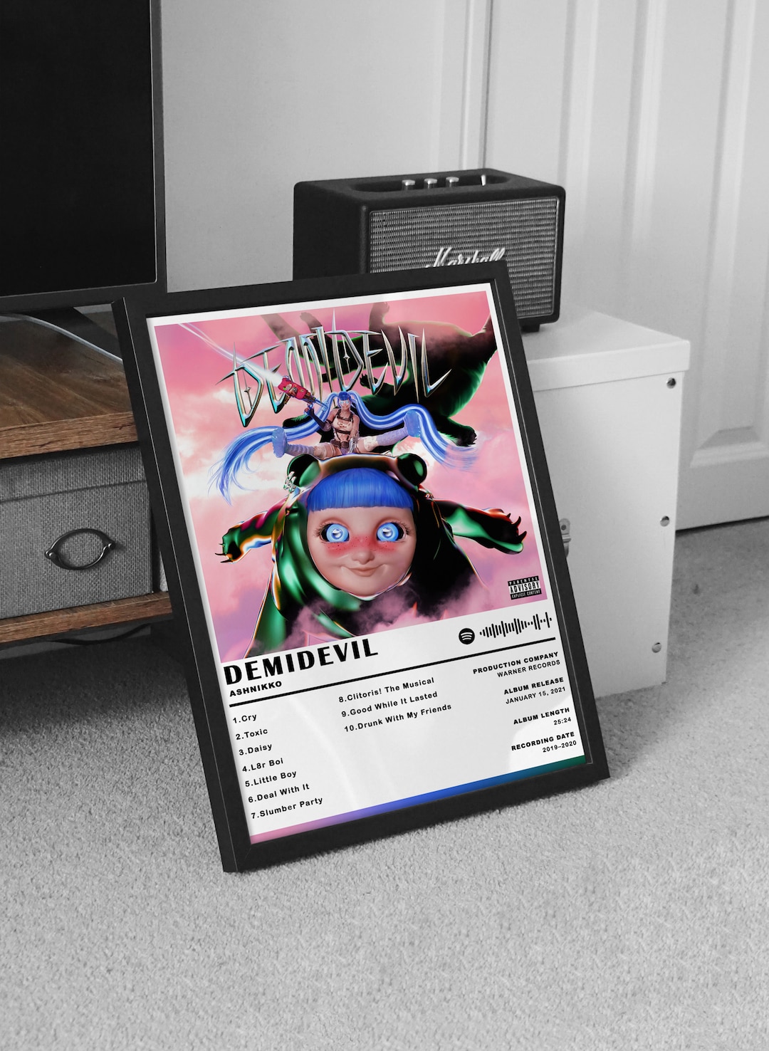 Ashnikko Poster Ashnikko DEMIDEVIL Album Print Ashnikko - Etsy