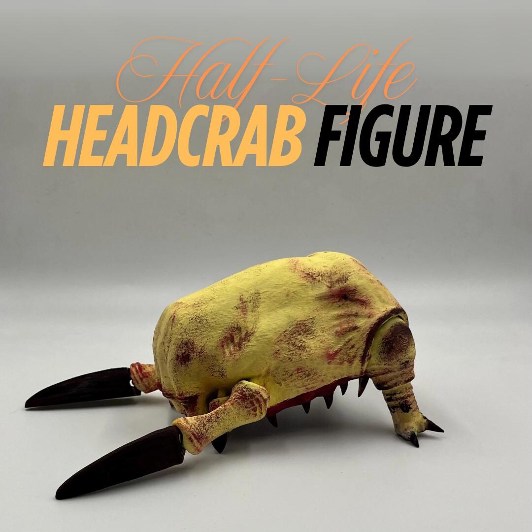 Half Life Headcrab Figure | Gamer Birthday Gift | Gaming Collectible ...