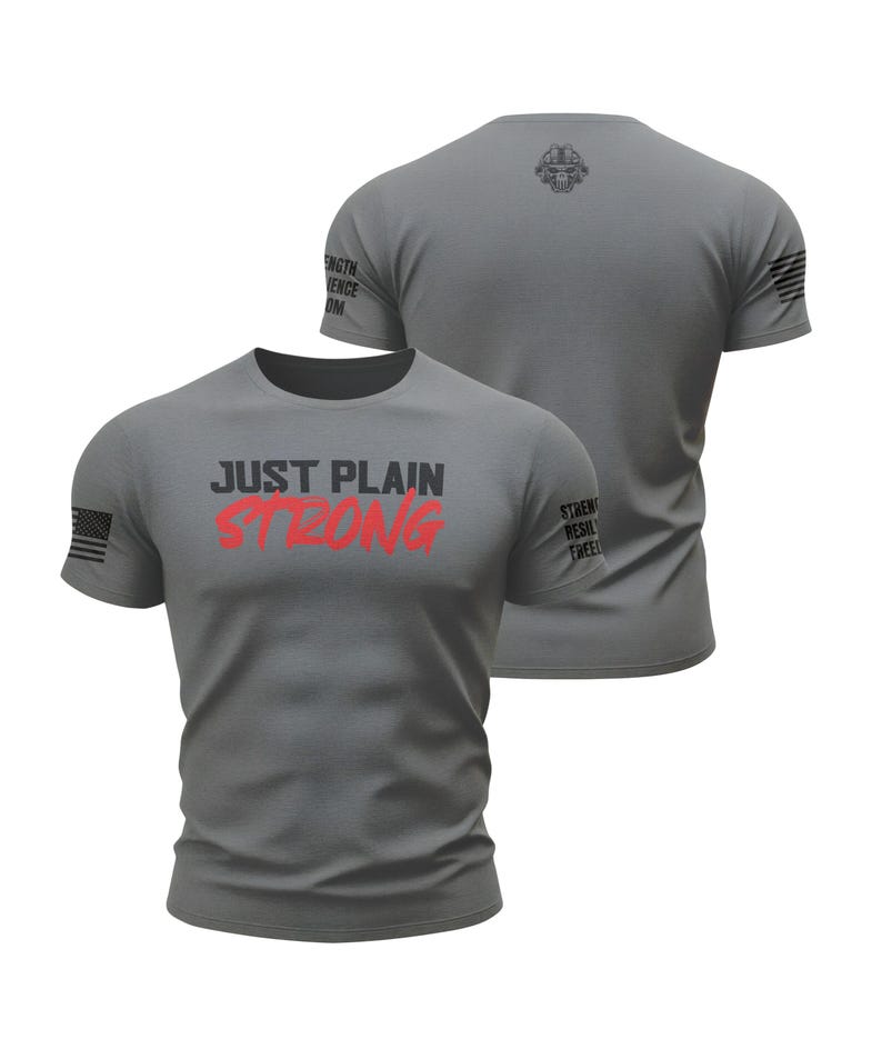 Gym Shirt Men | Just Plain Strong T-shirt | Workout Shirt | Strength ...