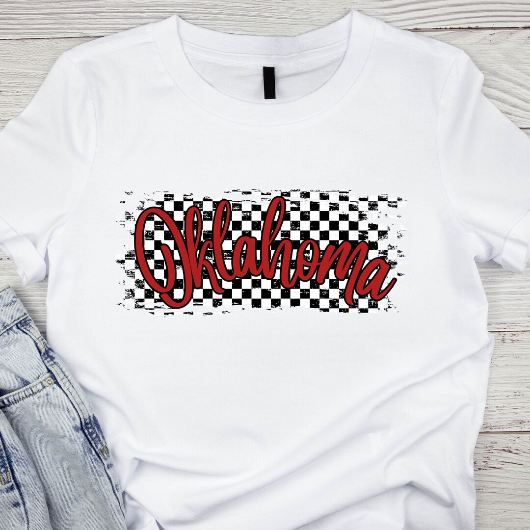 Oklahoma Checkered PNG Digital Image - Etsy