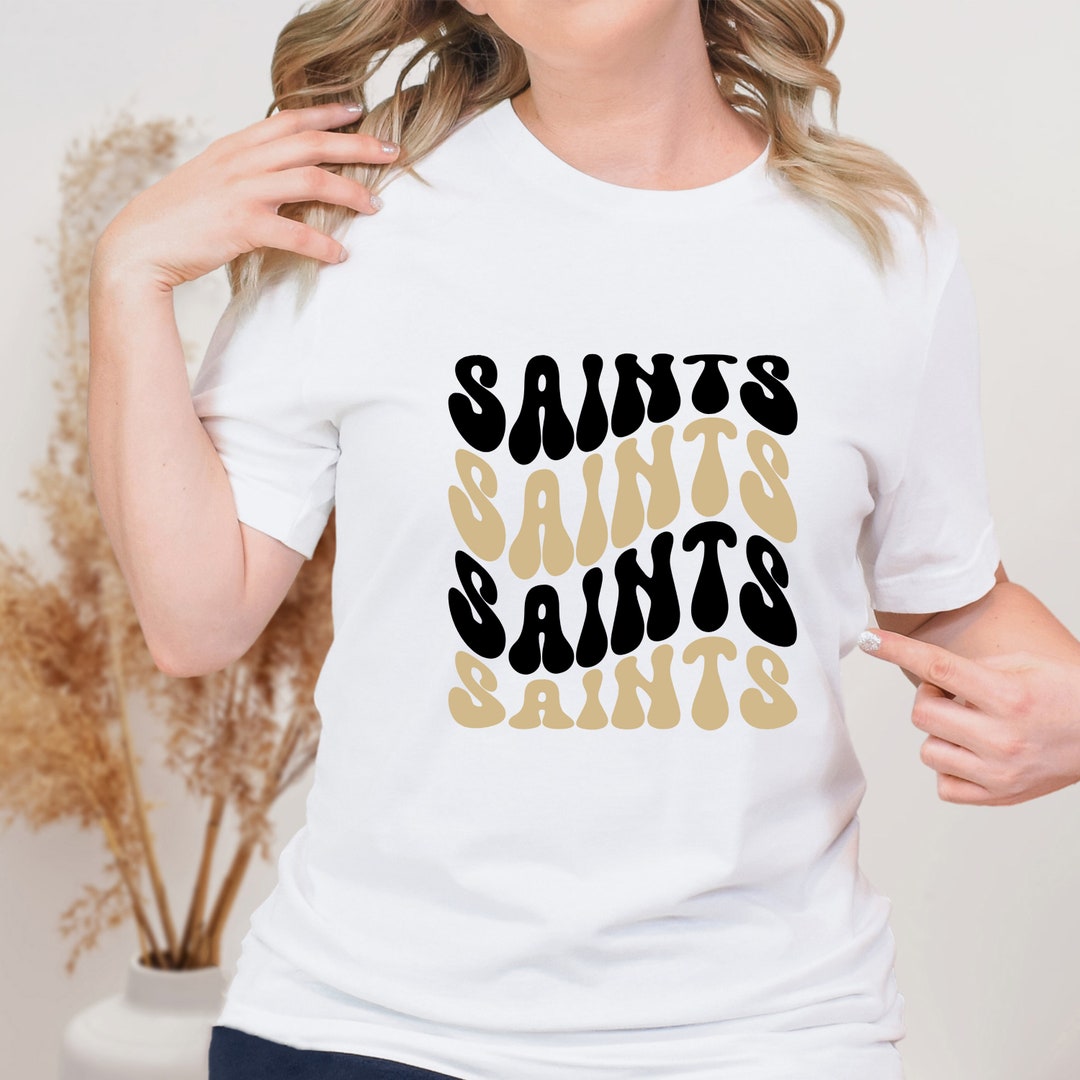 Saints Retro Wavy PNG Digital Image - Etsy
