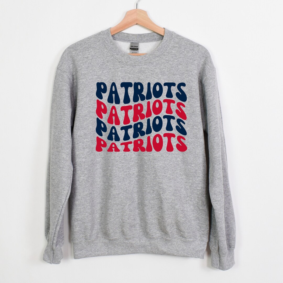 Patriots Retro Wavy PNG Digital Image - Etsy