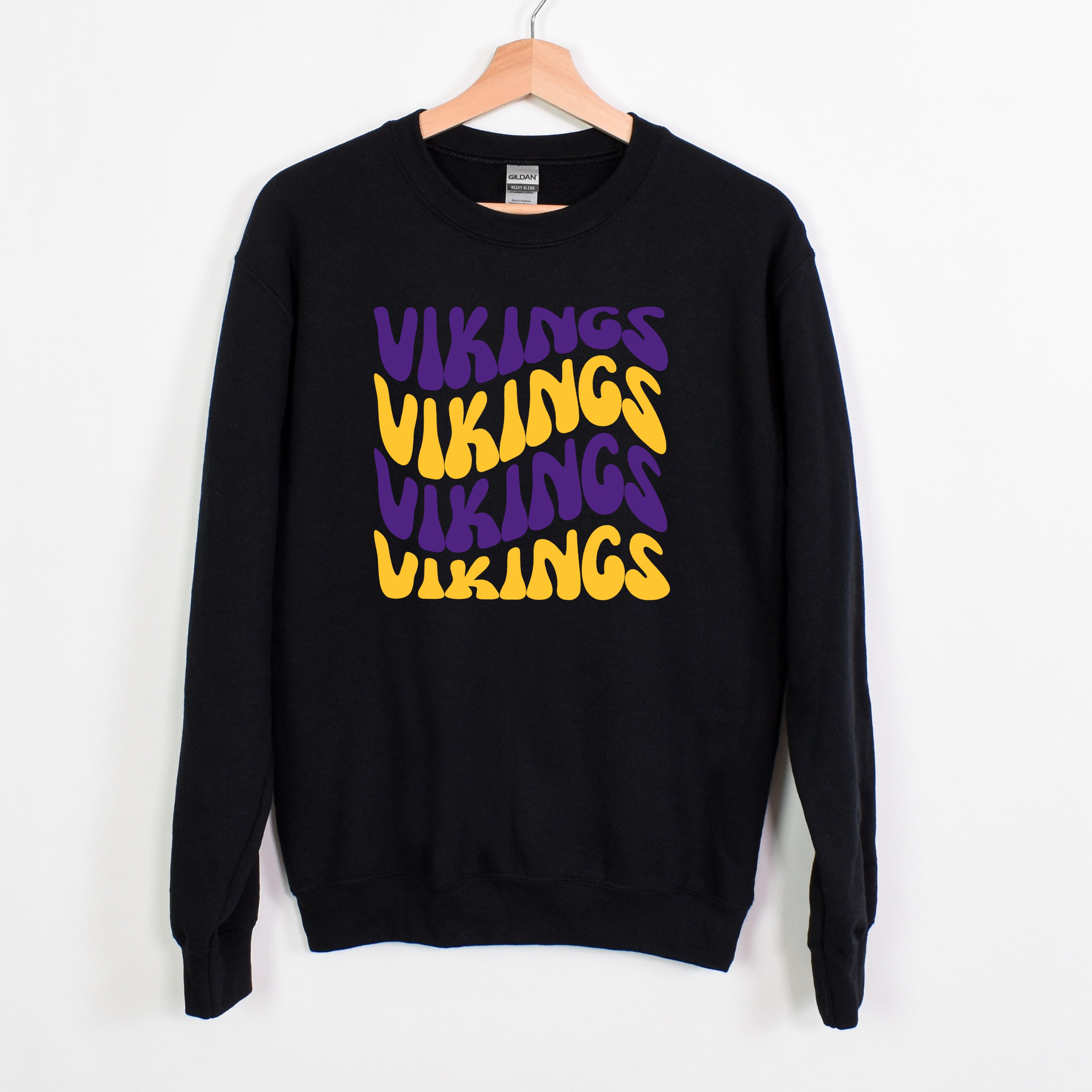 Vikings Retro Wavy PNG Digital Image - Etsy