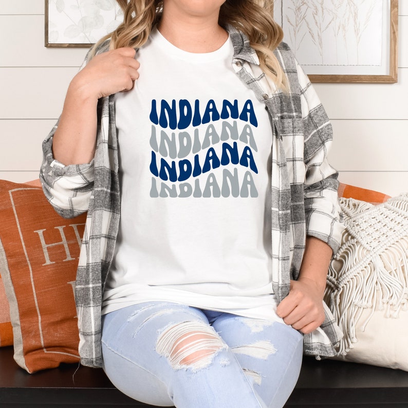 Indiana Retro Wavy PNG Digital Image - Etsy