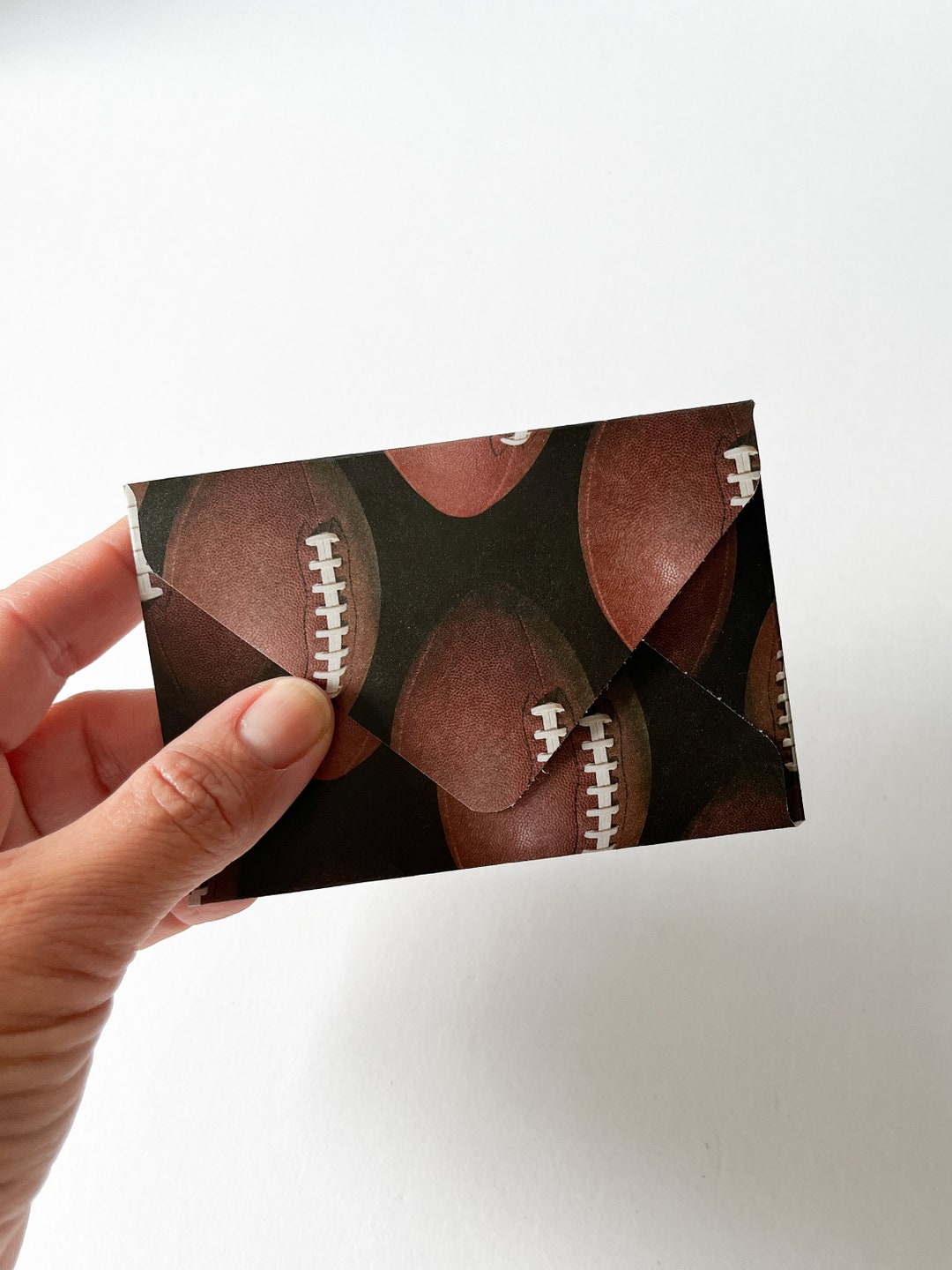 12 Mini Football Gift Card Note Envelopes - Etsy