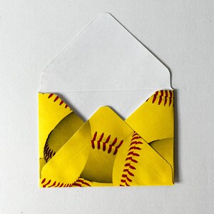Set of 12 Mini Softball Envelopes - Etsy