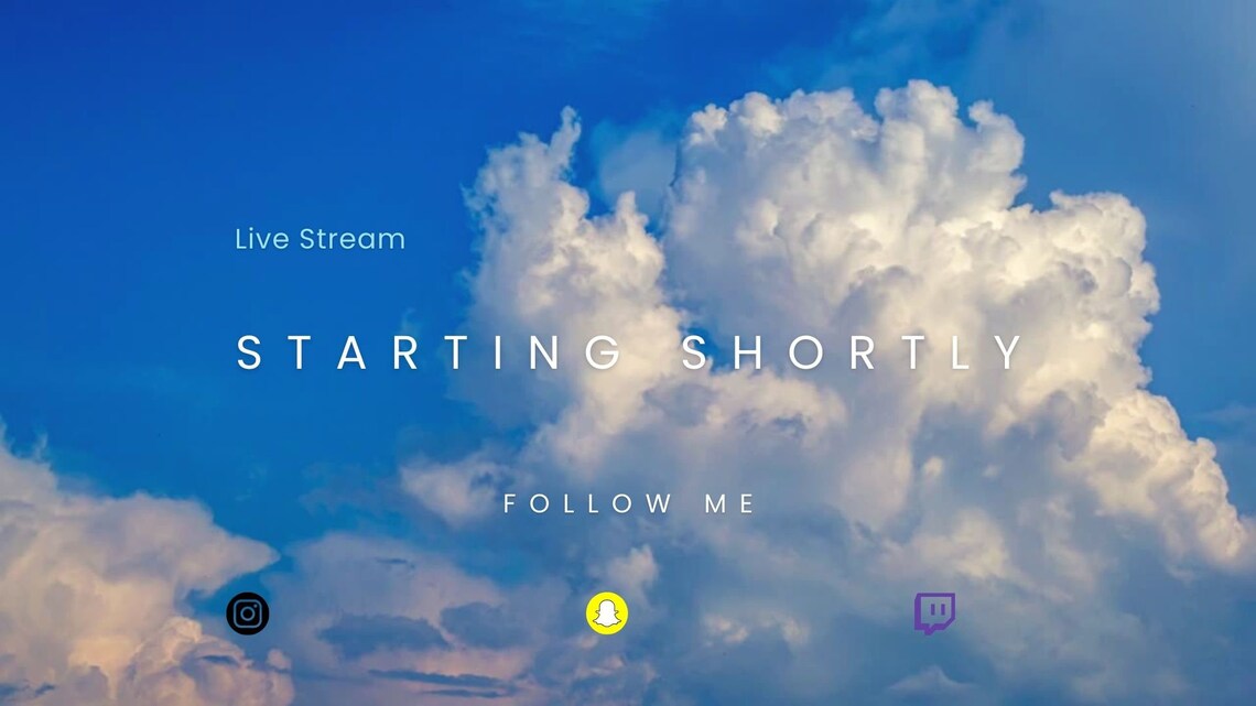 Stream Starting Screen - Etsy