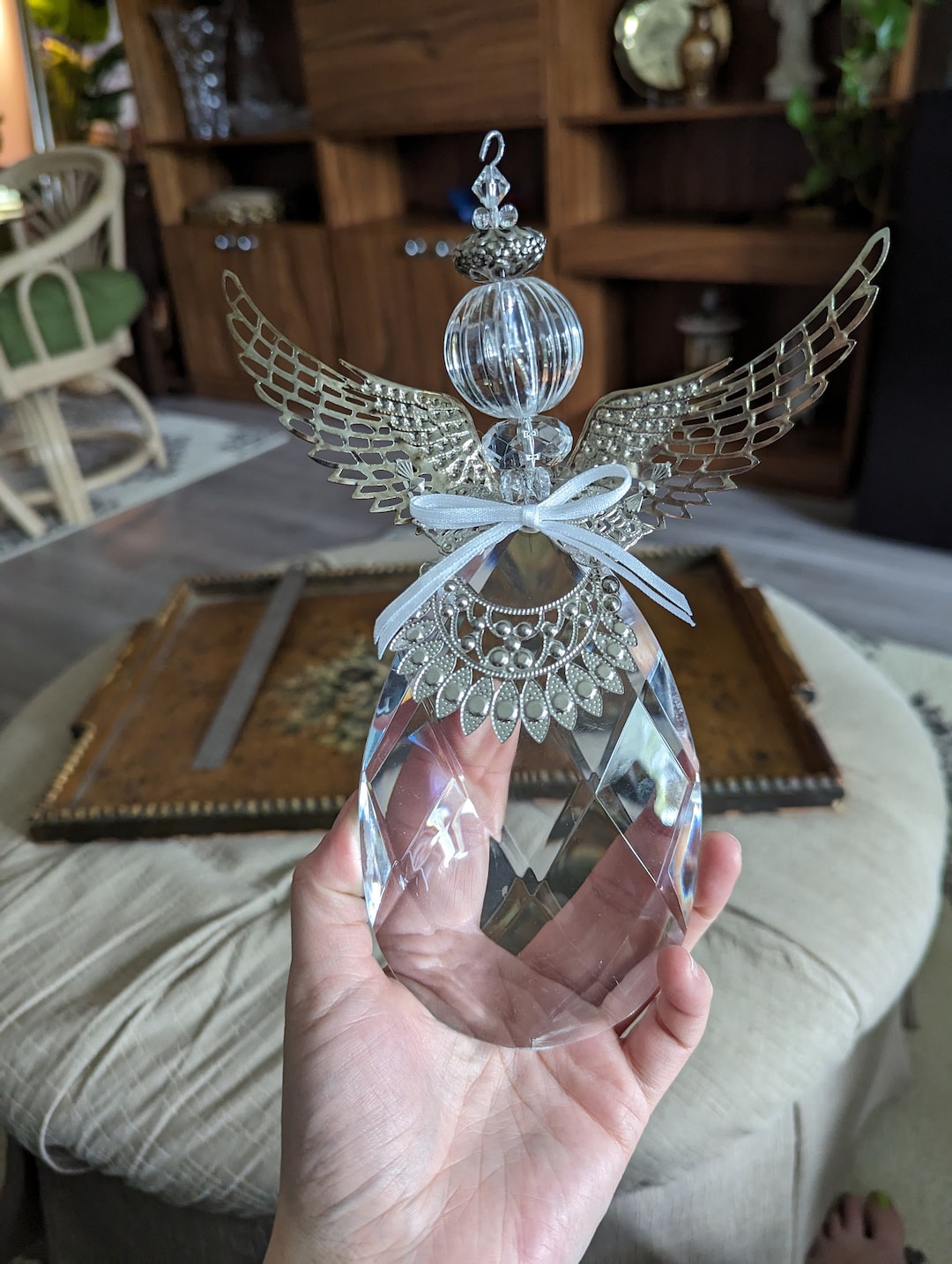 Vintage Prism Angel Christmas Ornament Large - Etsy Canada