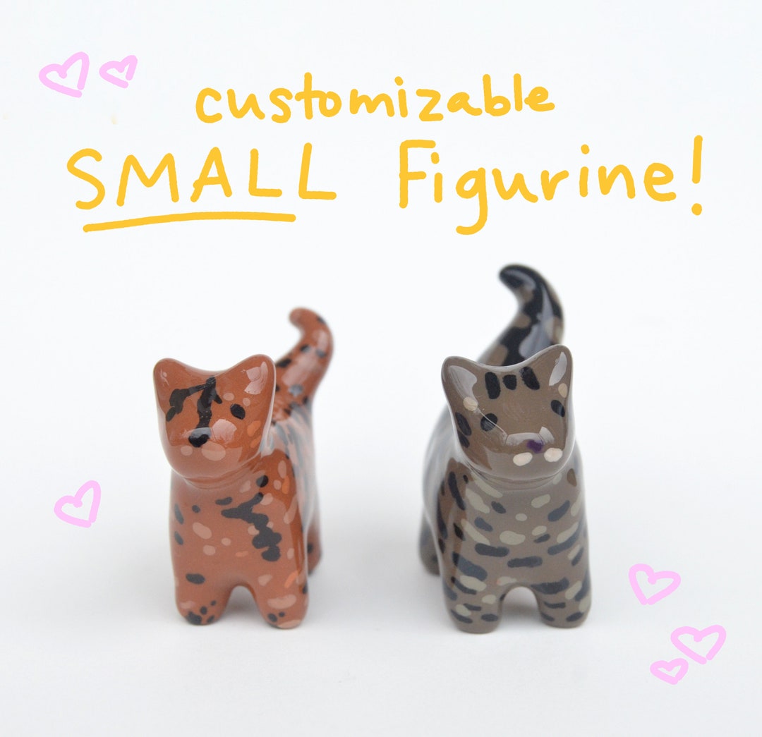 Custom Pet Figurine: Polymer Clay Dog Cat Sculpture Cake Topper ...