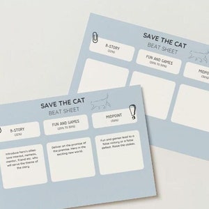 Save the Cat Plot Outline Template - Etsy