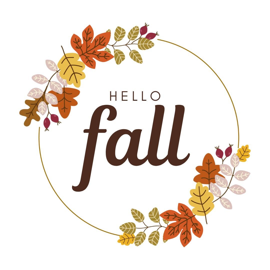 Hello Fall Round Floral Wreath Sign Image Printable Graphic - Etsy