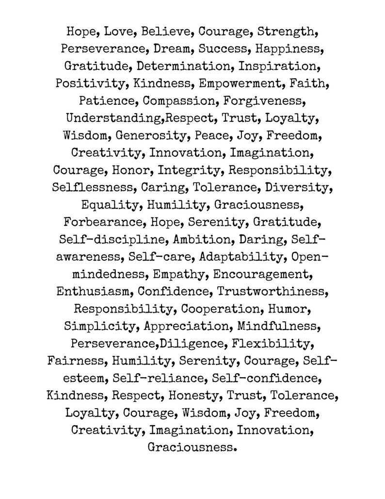 Words of Wisdom Printable Graphic - Etsy