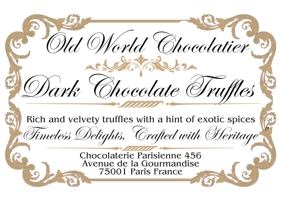 French Chocolate Shop Sign Image Printable Graphic - Etsy