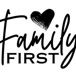Family First Home Decor Sign Image Printable Graphic - Etsy