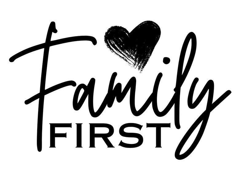 Family First Home Decor Sign Image Printable Graphic - Etsy