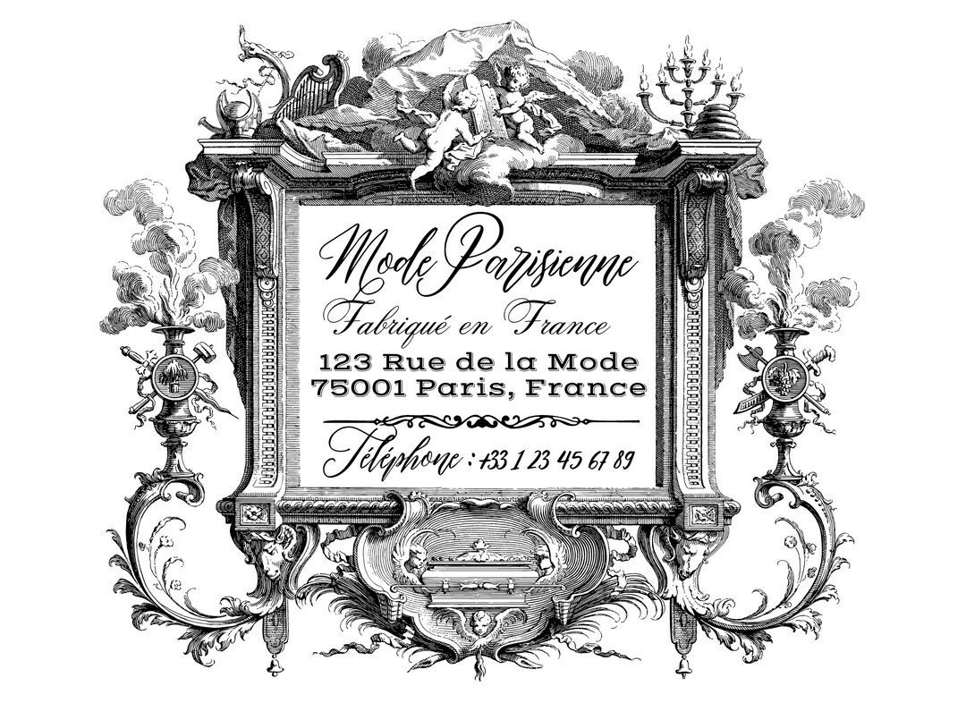 Vintage French Label Store Sign Home Decor Image Printable Graphic - Etsy