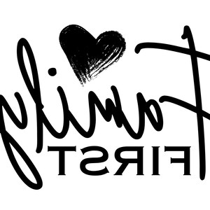 Family First Home Decor Sign Image Printable Graphic - Etsy