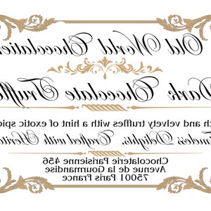 French Chocolate Shop Sign Image Printable Graphic - Etsy